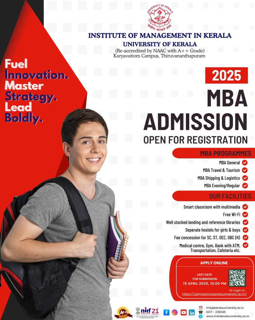 MBA Admission 2025 - Institute of Management in Kerala